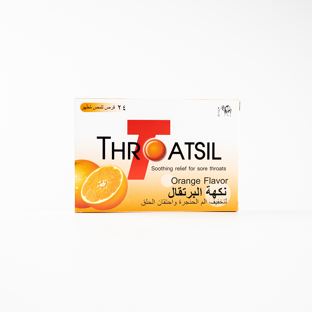 Throatsil Lozenges Orange - YMH Online Pharmacy | Online Pharmacy Bahrain